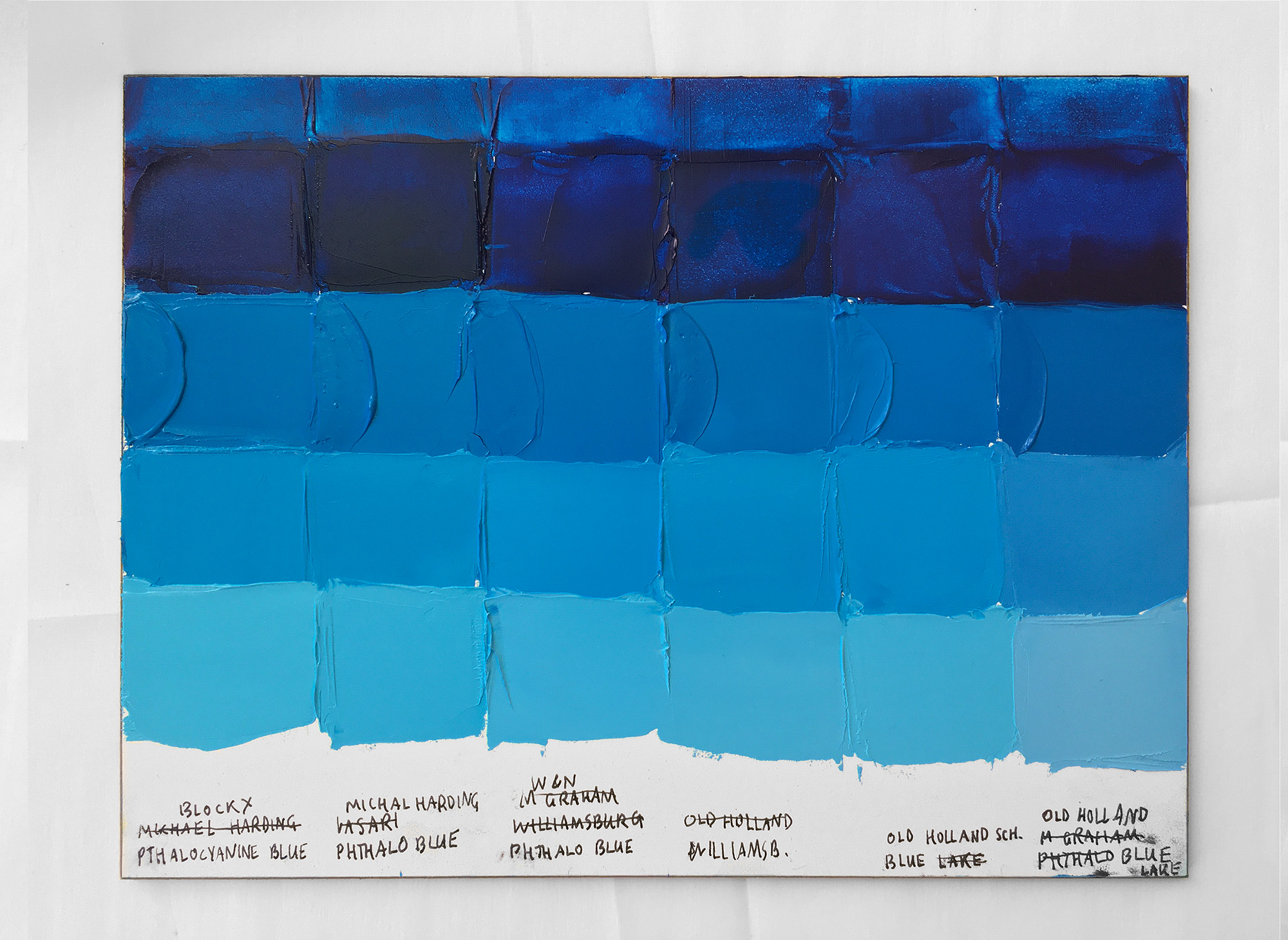 Ultramarine Blue Oil Paint Comparison
